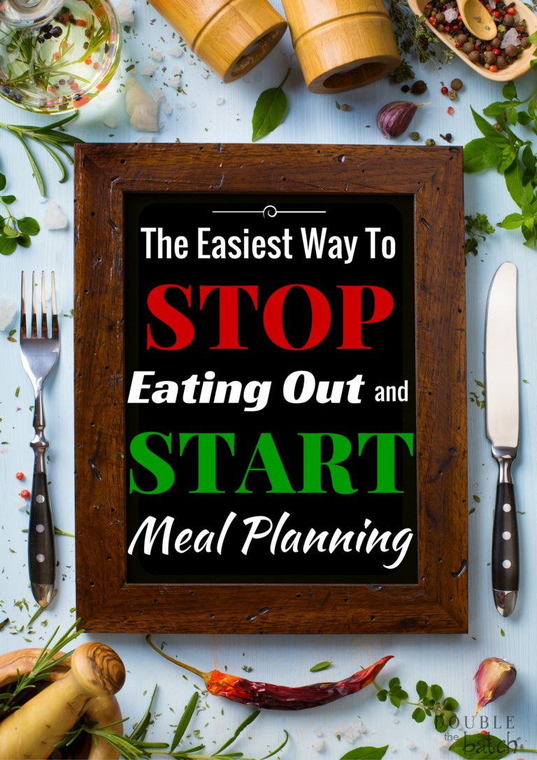 The Easiest Way to STOP Eating Out and START Meal Planning - Uplifting ...