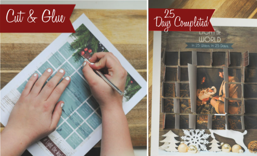 [Free Christmas Advent Printable Calendar] Light the World: In 25 Ways ...