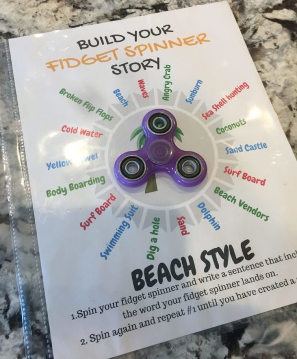 Fidget Spinner Creative Writing your Kid will LOVE - Uplifting Mayhem