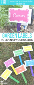 Colorful and cute DIY garden labels for under $5 - Uplifting Mayhem