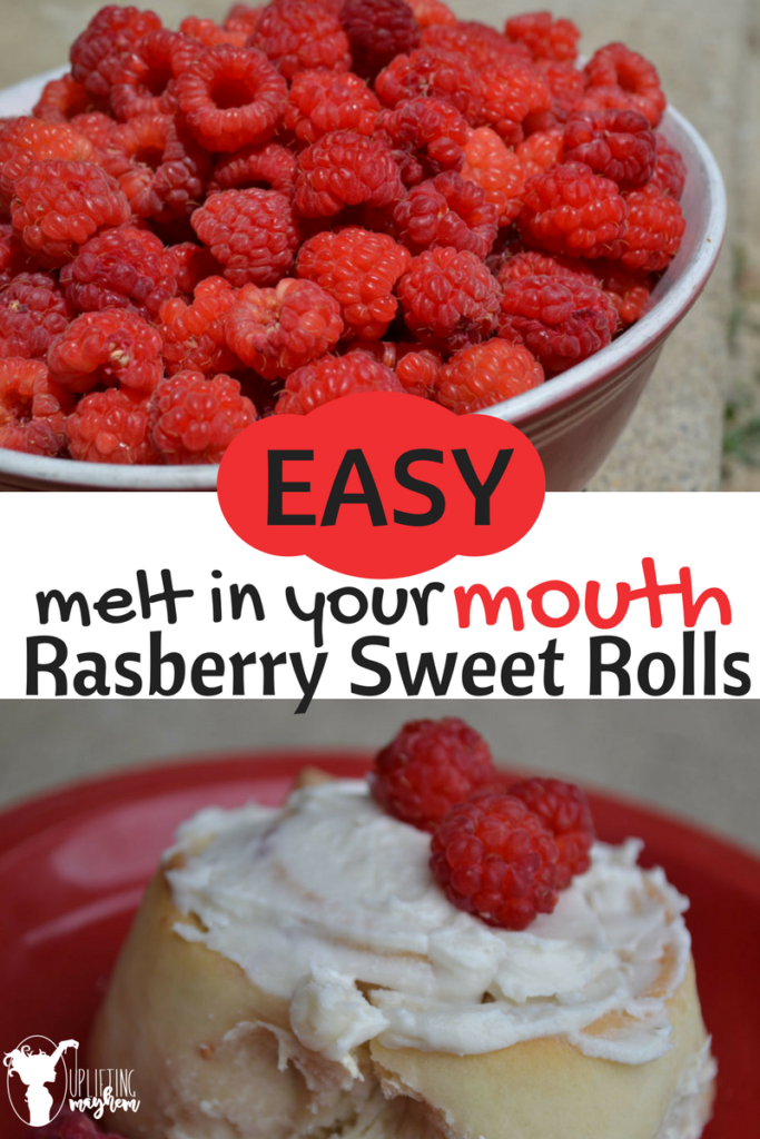 Melt-in-your-mouth Raspberry Sweet Rolls - Uplifting Mayhem