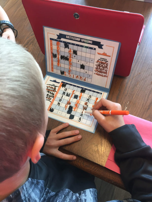 Spelling Battleship your Kids will LOVE! - Uplifting Mayhem