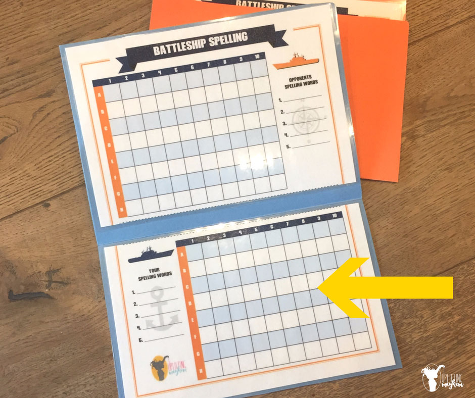 Spelling Battleship your Kids will LOVE! - Uplifting Mayhem