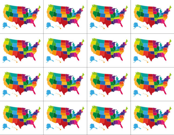 States and Capitals Matching Game - Uplifting Mayhem