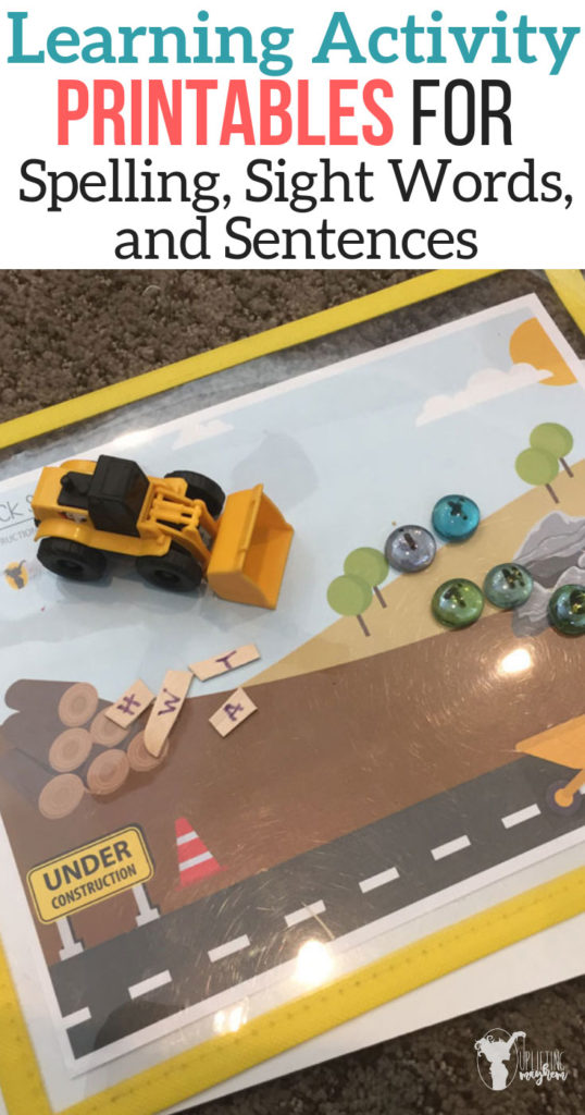 Learning Activity Printables for Spelling, Sight Words and Writing ...