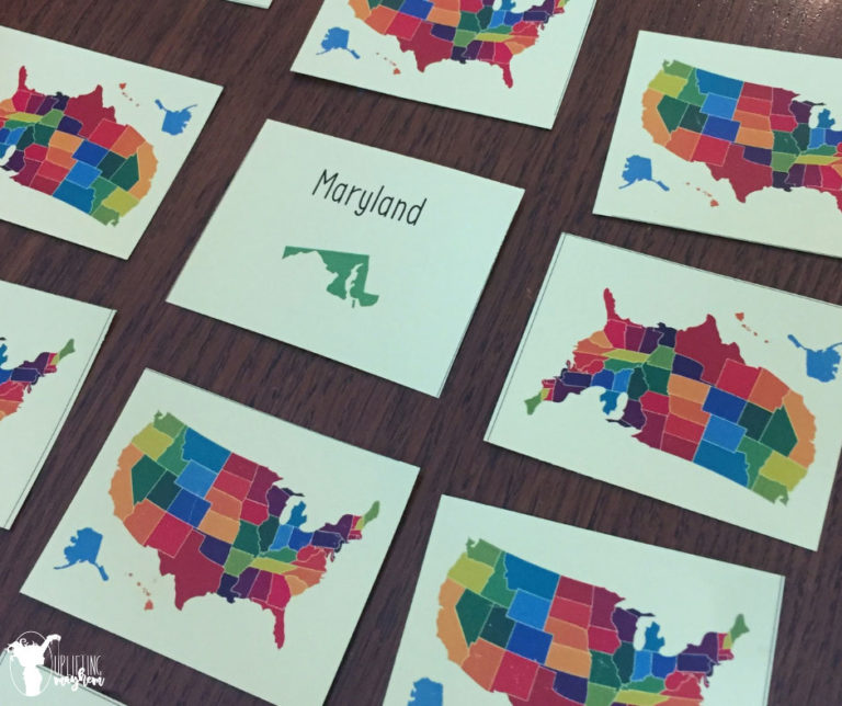 States and Capitals Matching Game - Uplifting Mayhem