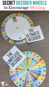 Secret Decoder Wheels To Encourage Writing - Uplifting Mayhem